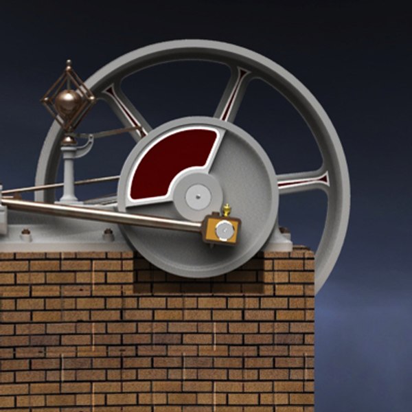 3d porter-allen steam engine 1890