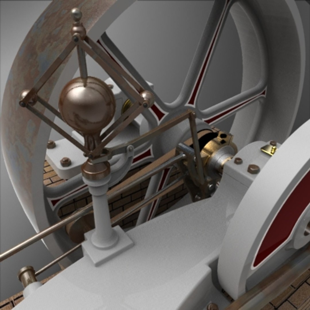 3d Porter-allen Steam Engine 1890