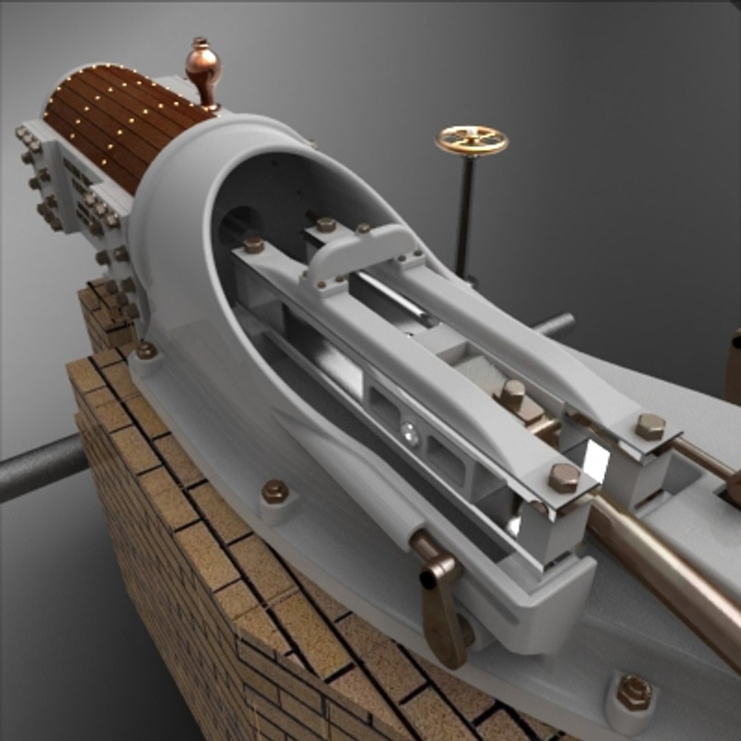 3d Porter-allen Steam Engine 1890