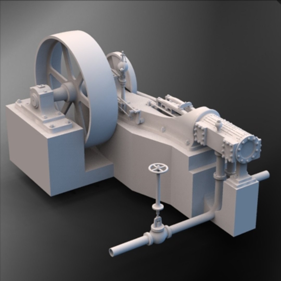 3d Porter-allen Steam Engine 1890