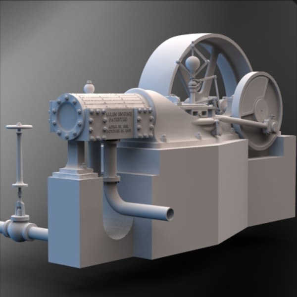 3d porter-allen steam engine 1890