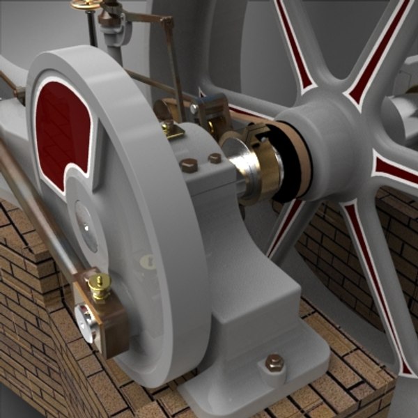 3d porter-allen steam engine 1890