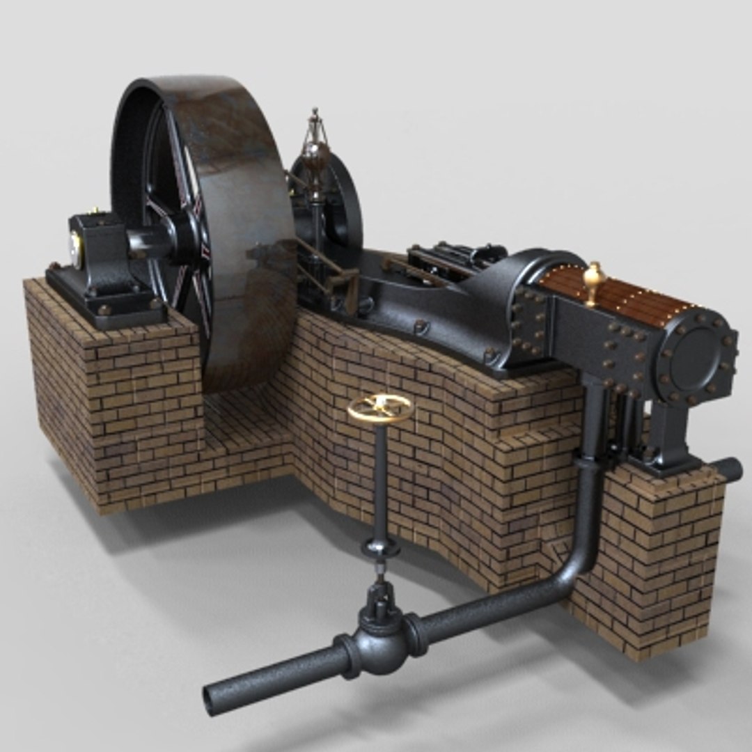 3d Porter-allen Steam Engine 1890