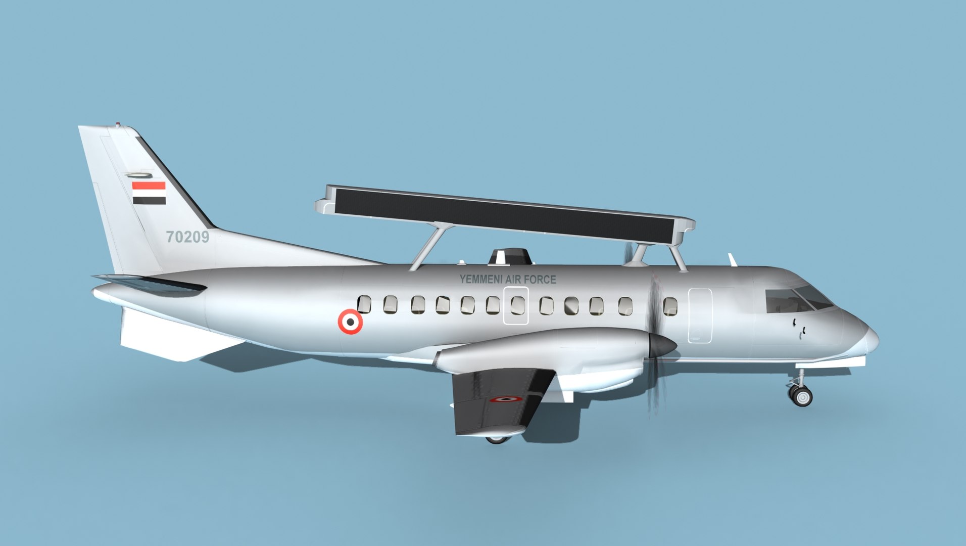 SAAB SF340 AEWAC V06 Yemmen 3D model - TurboSquid 1925164