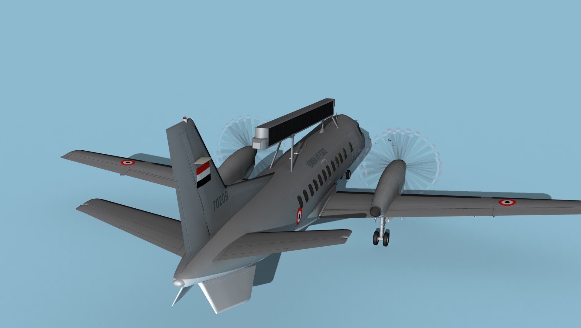 SAAB SF340 AEWAC V06 Yemmen 3D model - TurboSquid 1925164