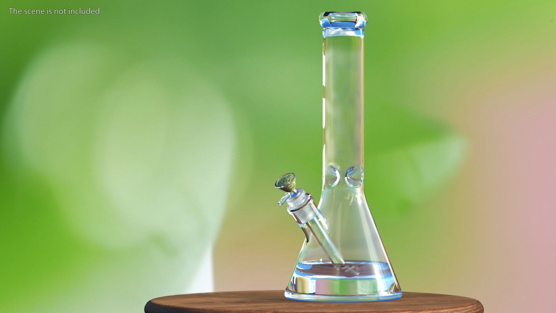 Glass Beaker Bong With Cannabis 3D Model - TurboSquid 1997939