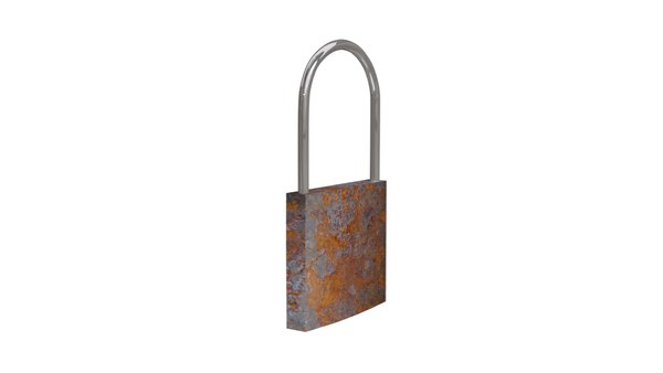 3D 3D PadLock old rusty lock 3d model - TurboSquid 1963775