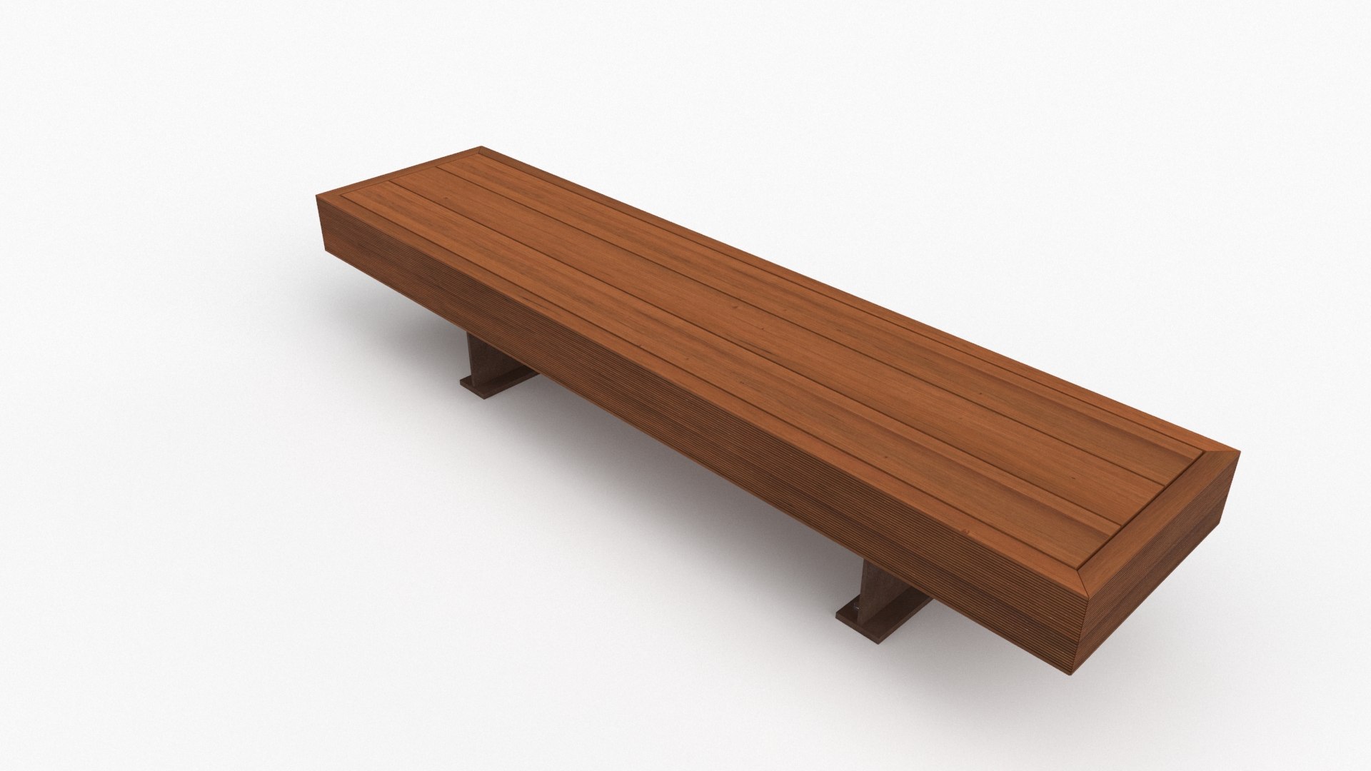 3D Wooden Street Bench Harris 1 - TurboSquid 2346460