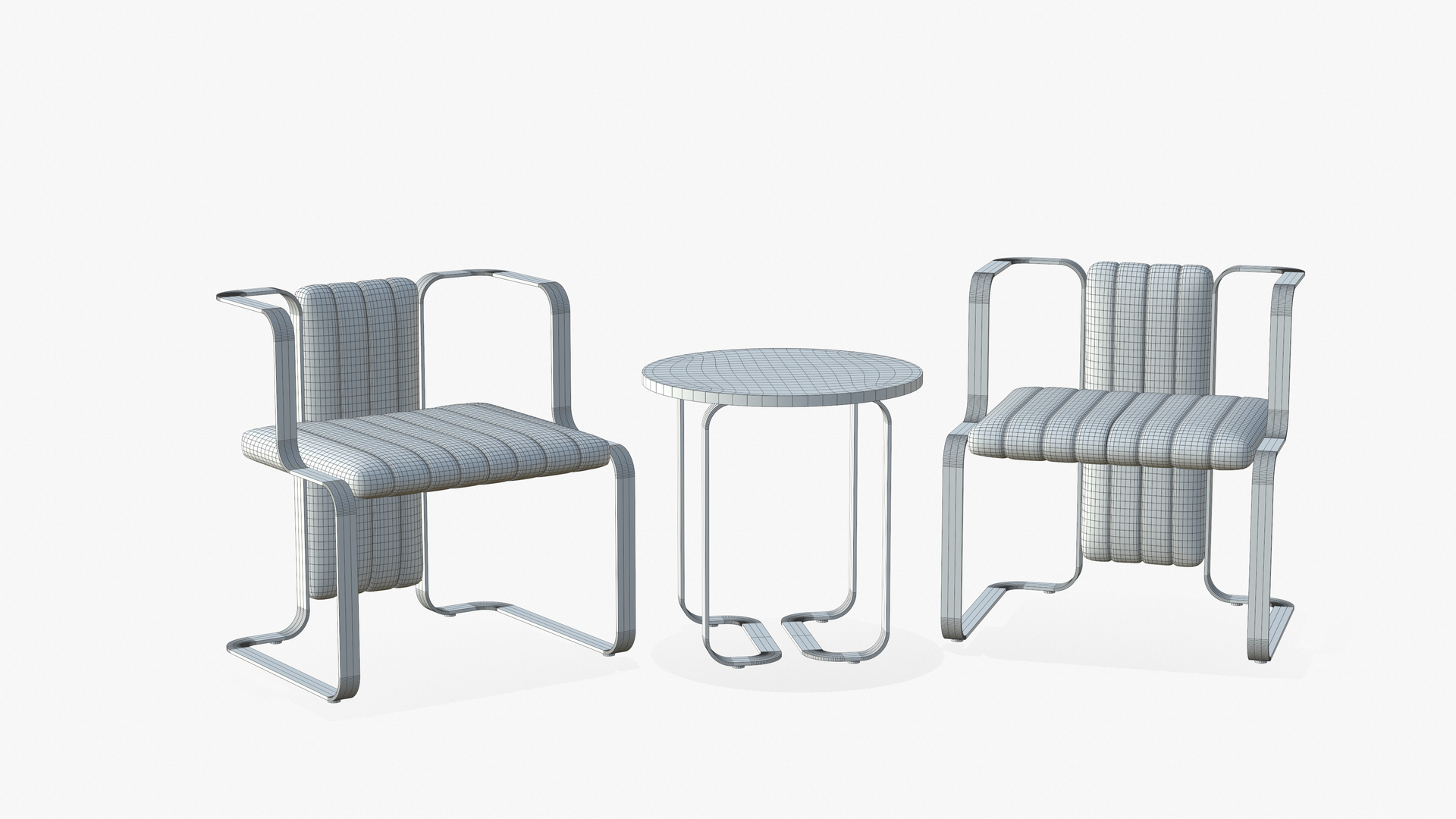 3D Chair Table Set - TurboSquid 1843070