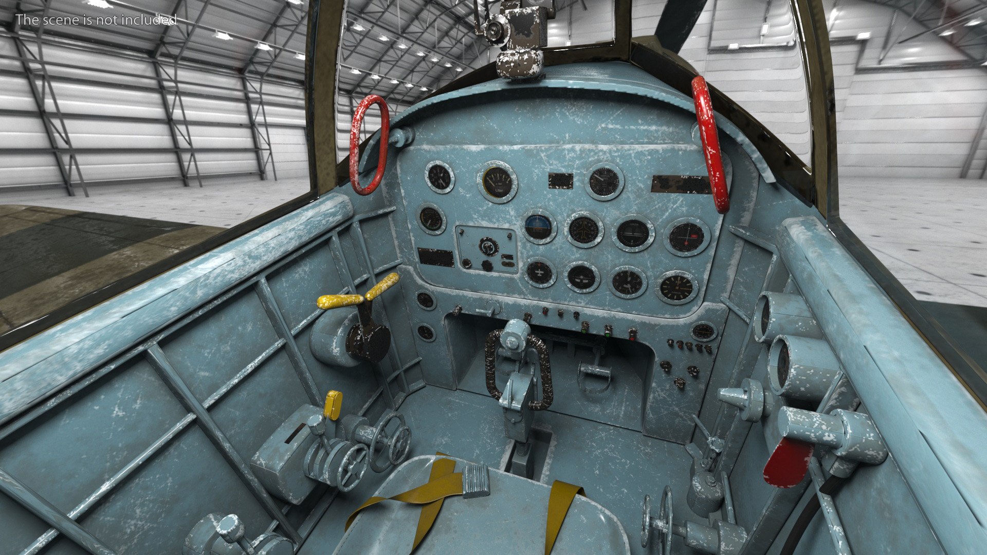 3d la-5 wwii soviet fighter aircraft