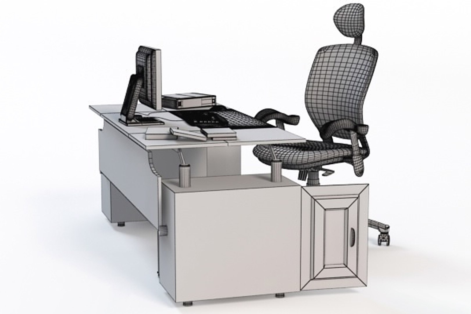 Office Desk Chair Props 3d Max