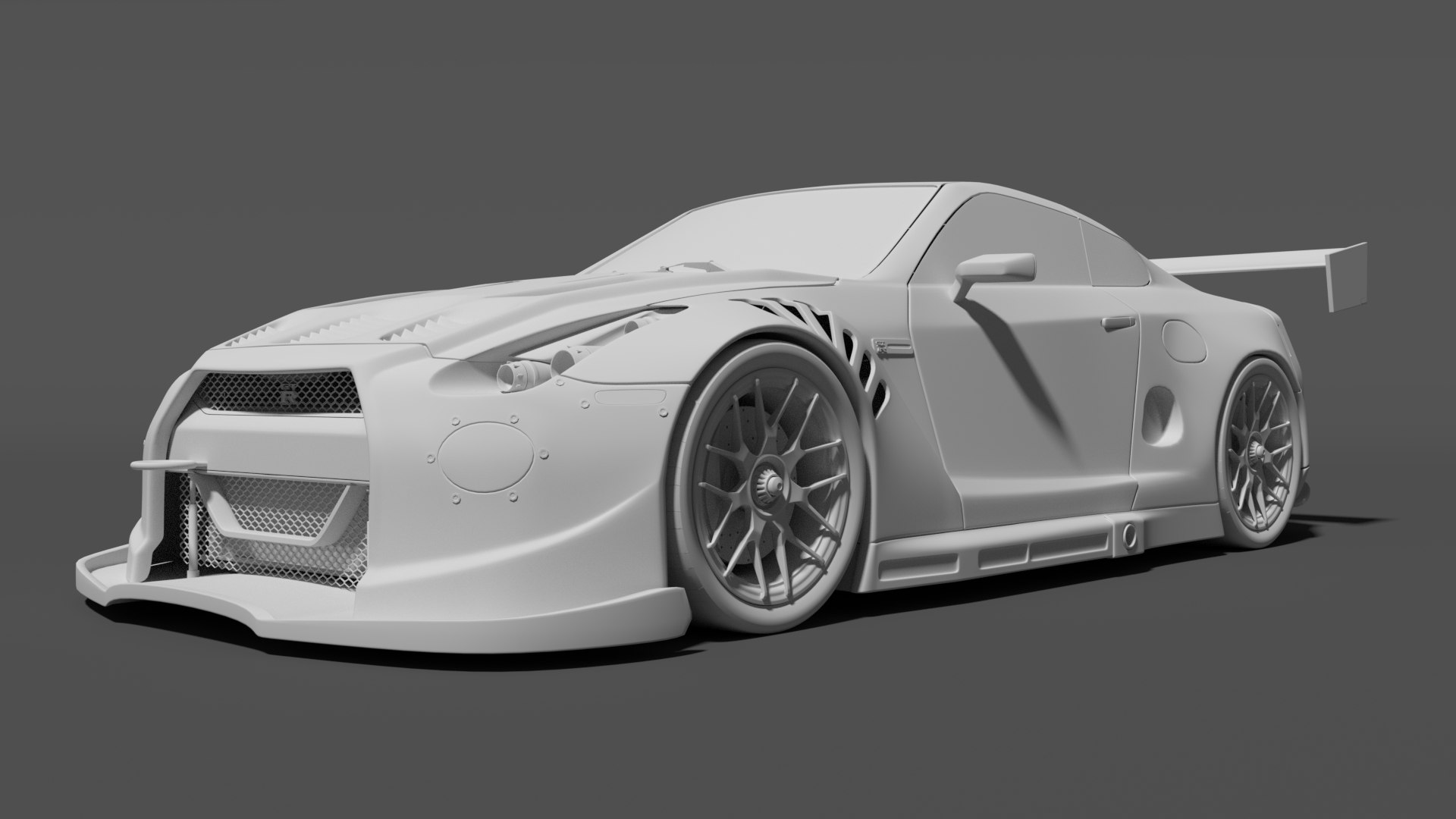 Nissan Skyline R35 3d Model