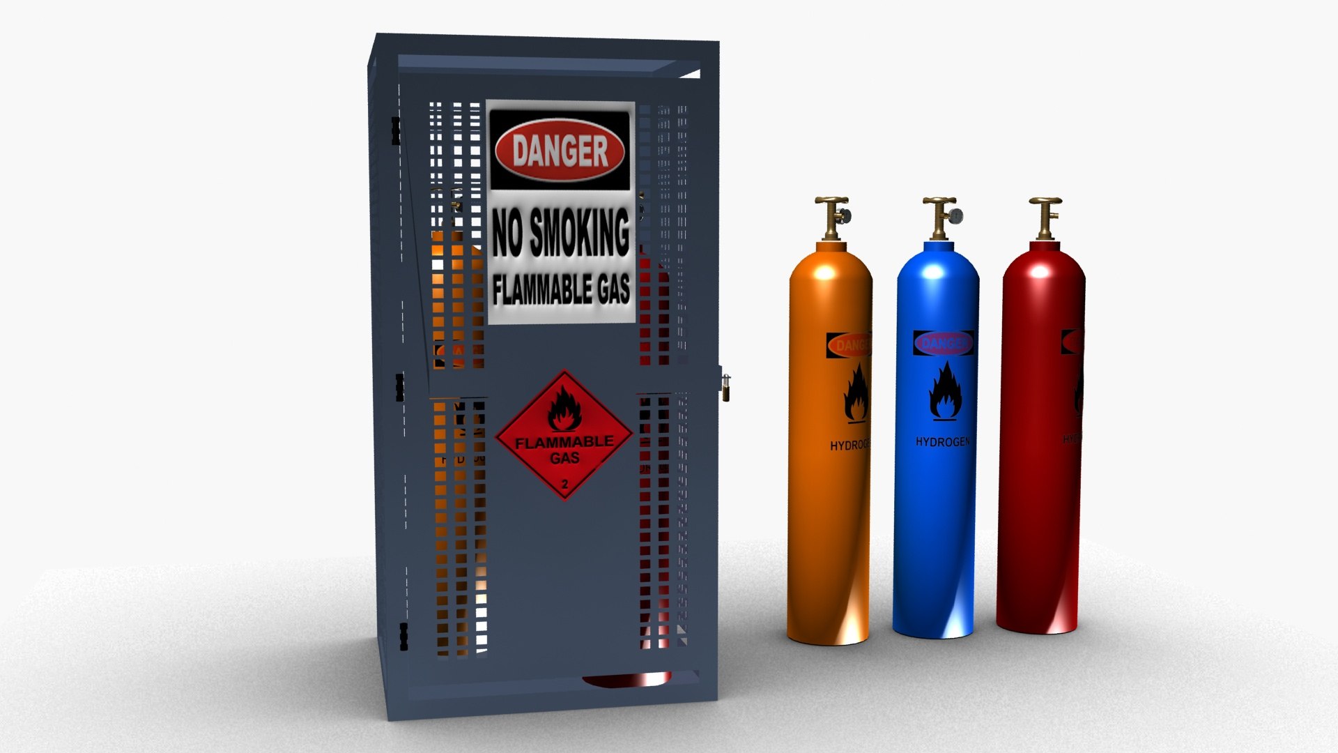 3D Model H2 Gas Cage - TurboSquid 2163127