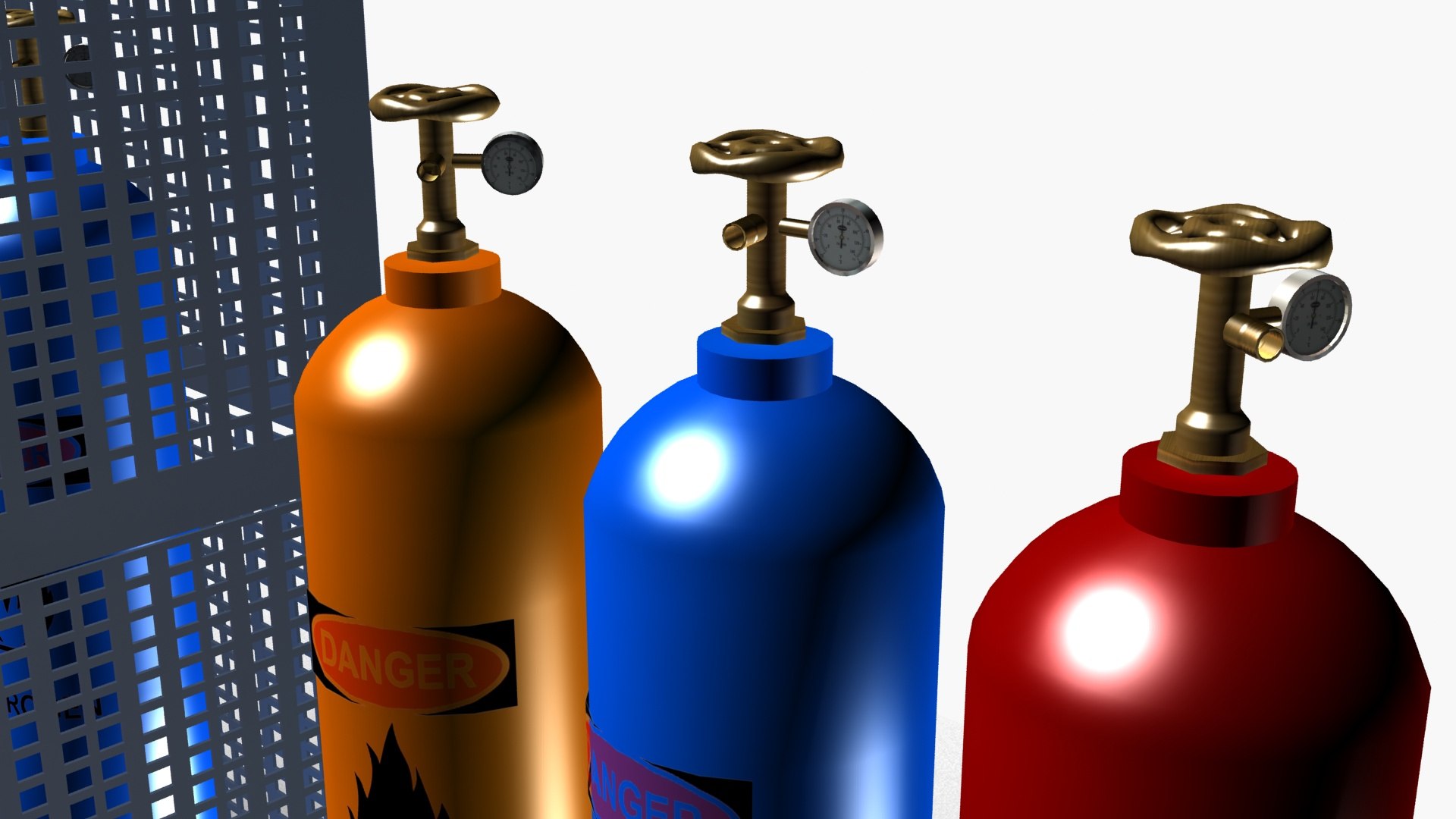 3D Model H2 Gas Cage - TurboSquid 2163127