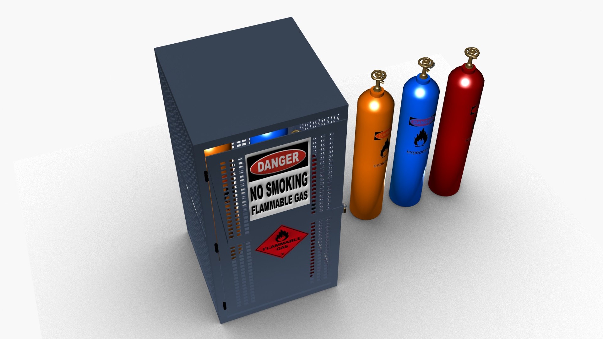 3D Model H2 Gas Cage - TurboSquid 2163127