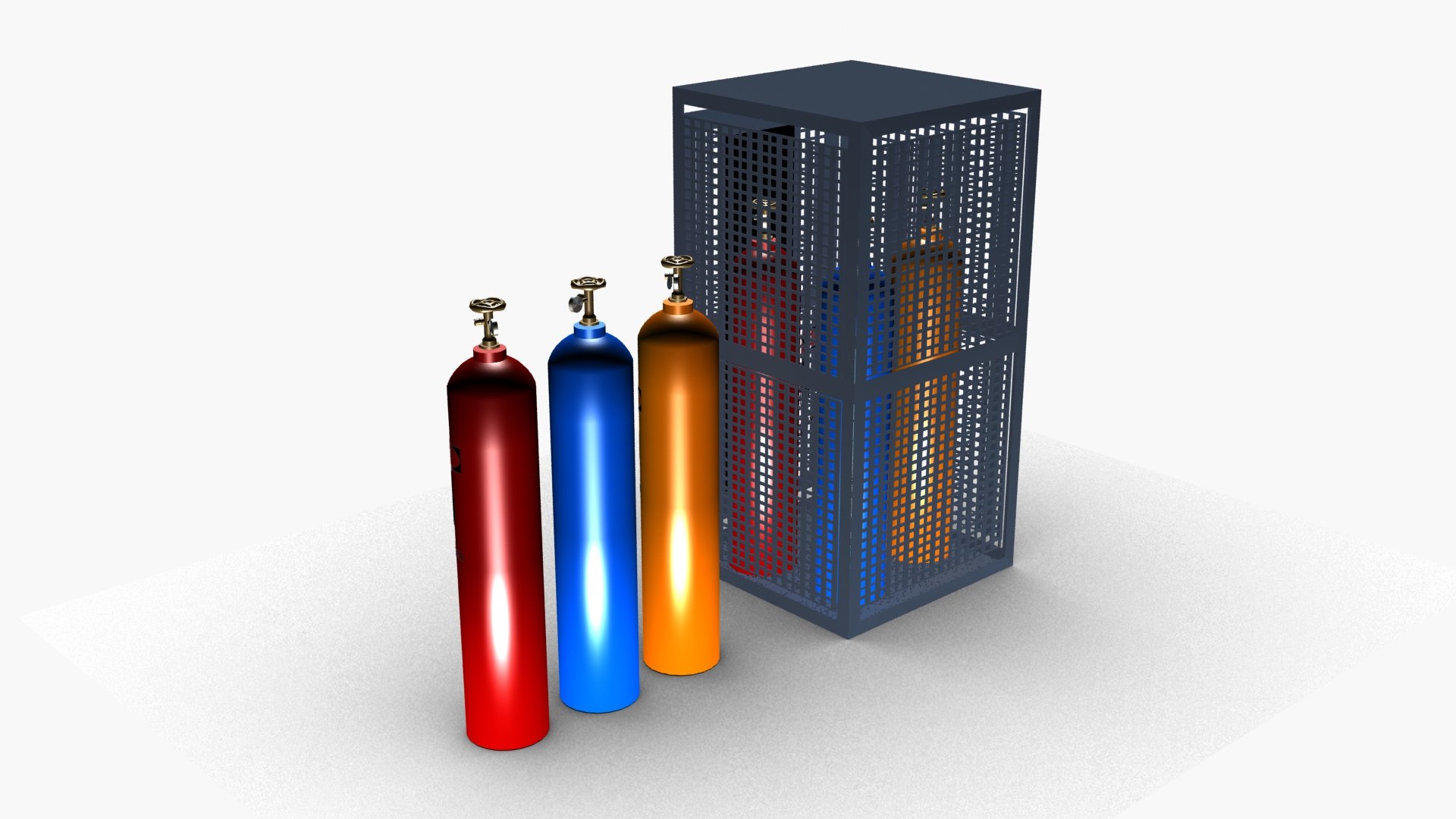 3D Model H2 Gas Cage - TurboSquid 2163127