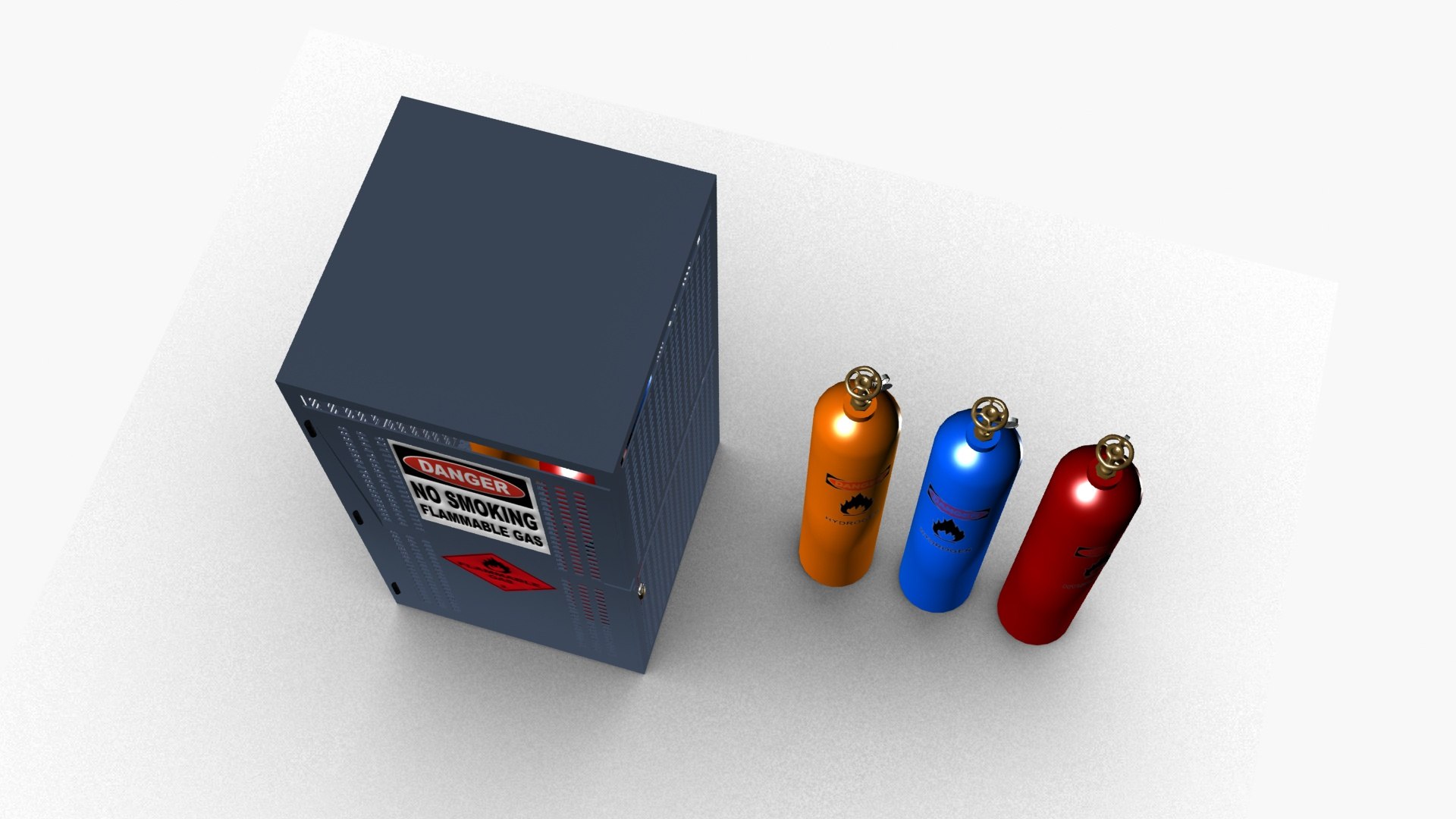 3D Model H2 Gas Cage - TurboSquid 2163127