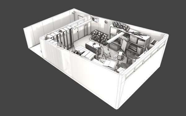c4d physical gym storage room