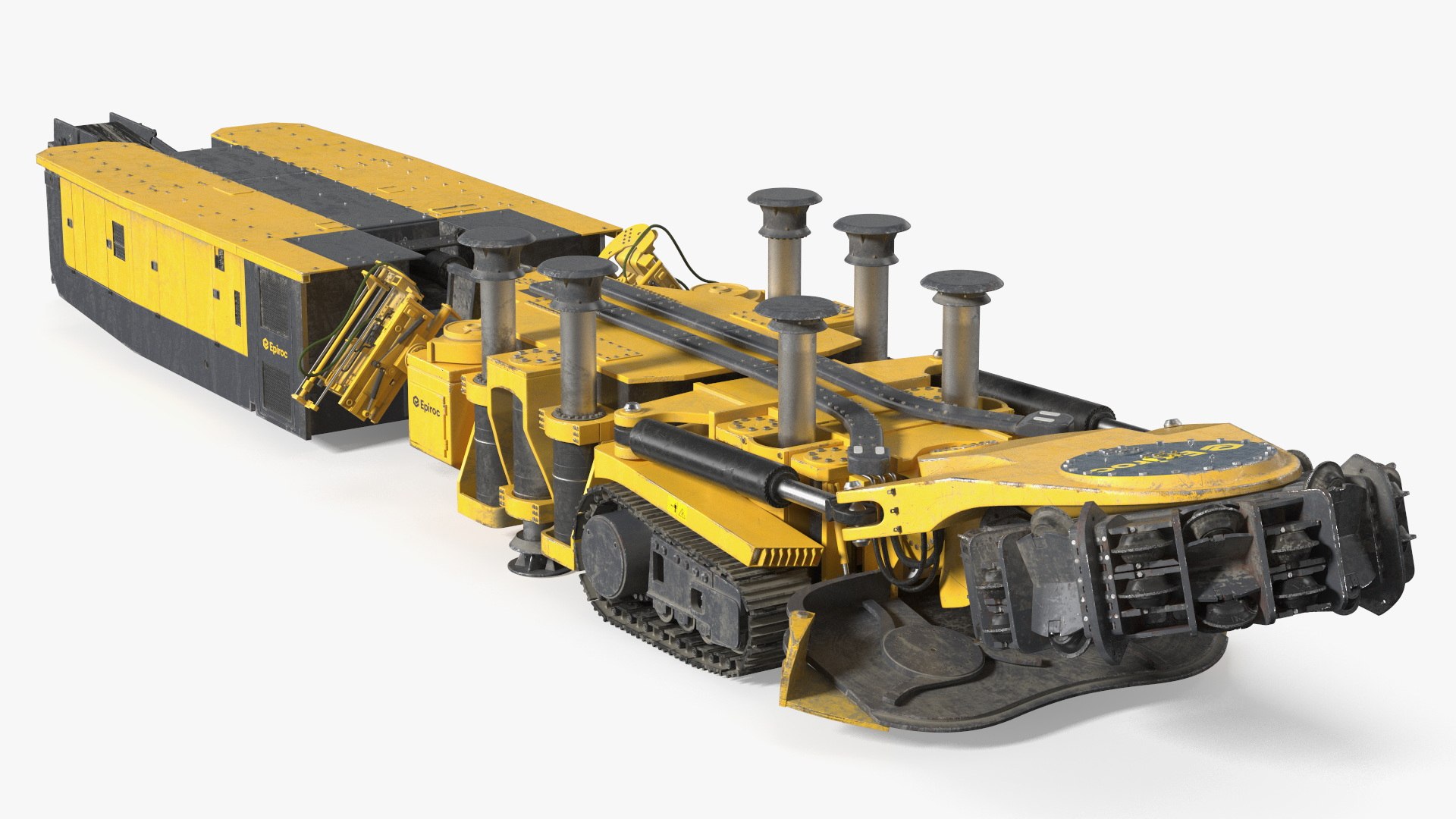 3D Epiroc Mobile Miner 22H Working Pose Yellow - TurboSquid 2438260