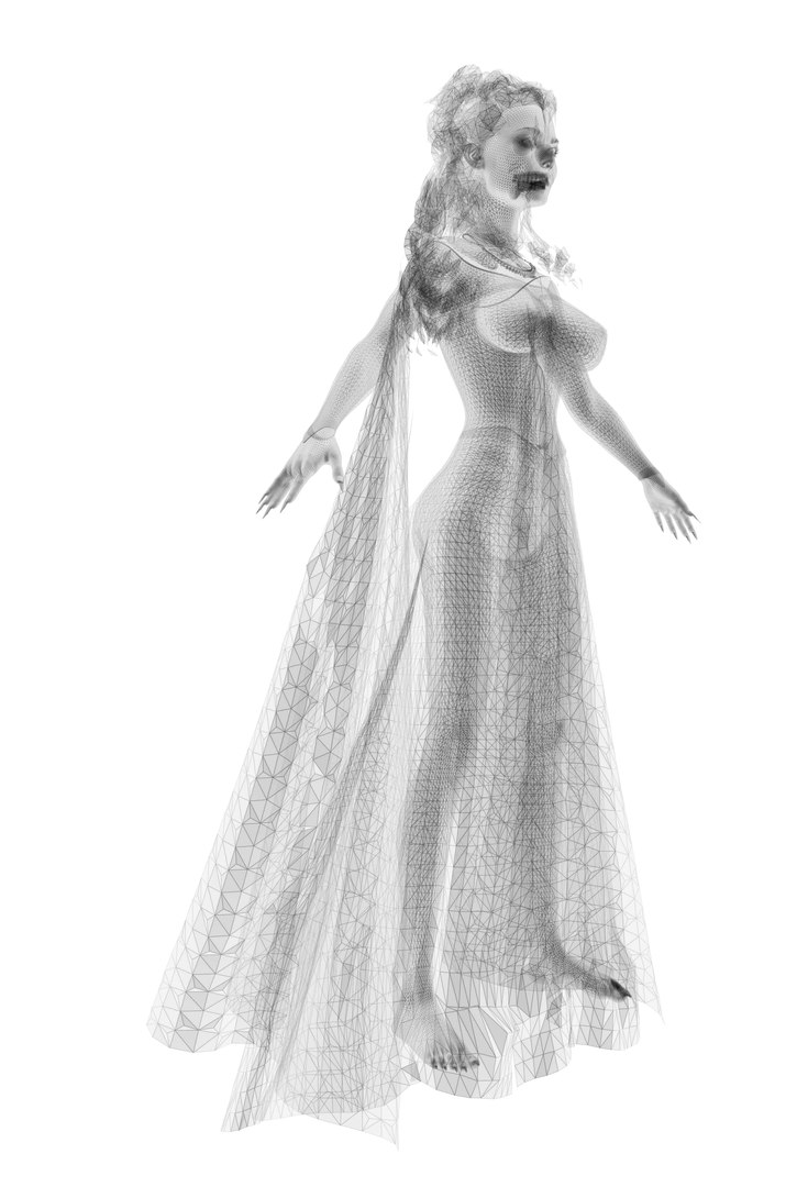 3D Model Vampiress - Female Vampire - TurboSquid 2184490