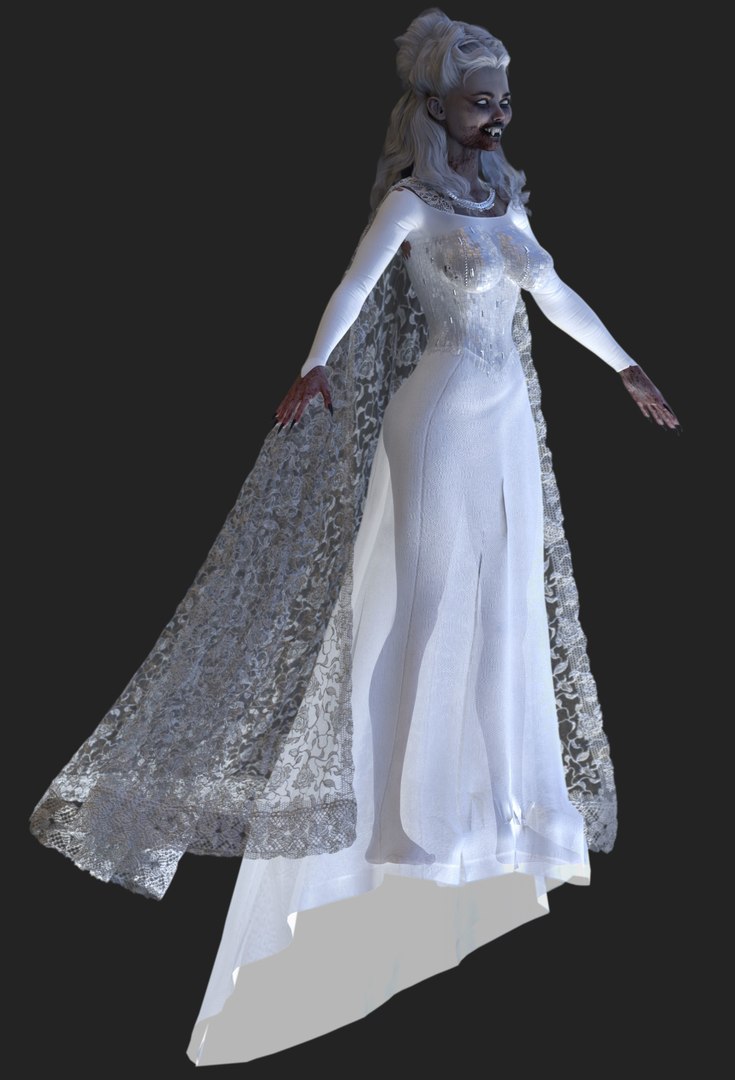 3D Model Vampiress - Female Vampire - TurboSquid 2184490