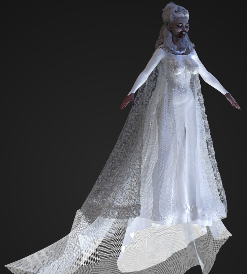 3D Model Vampiress - Female Vampire - TurboSquid 2184490
