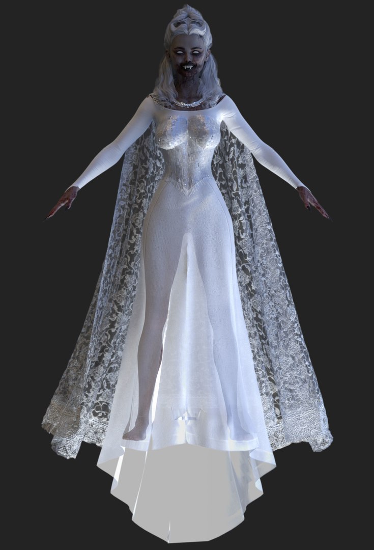 3D Model Vampiress - Female Vampire - TurboSquid 2184490