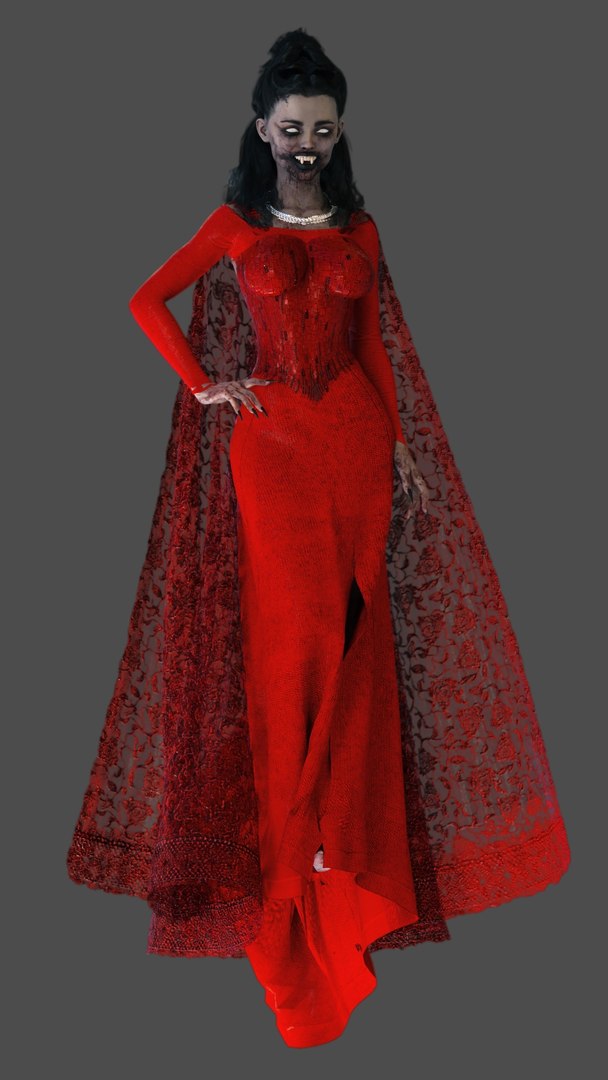 3D Model Vampiress - Female Vampire - TurboSquid 2184490