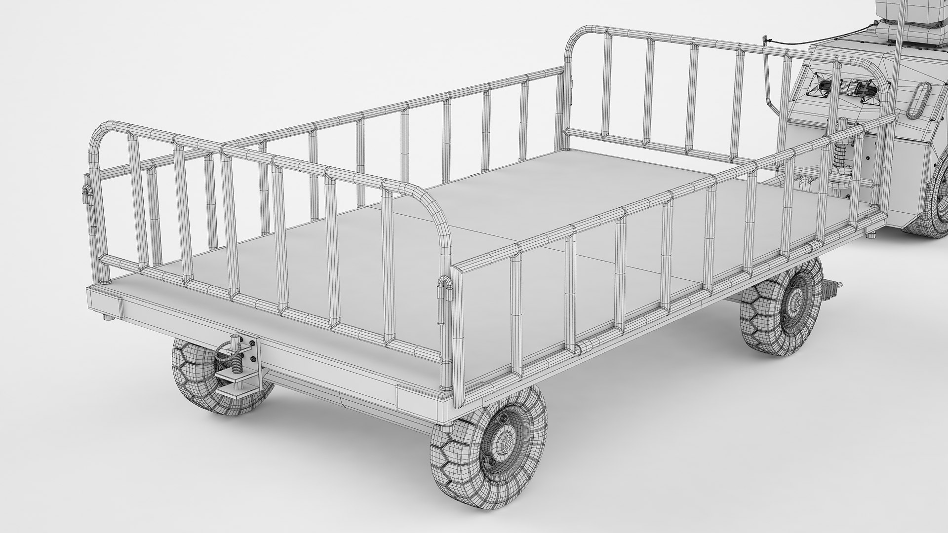 3D Electric Industrial Tugger 15 - TurboSquid 1743586