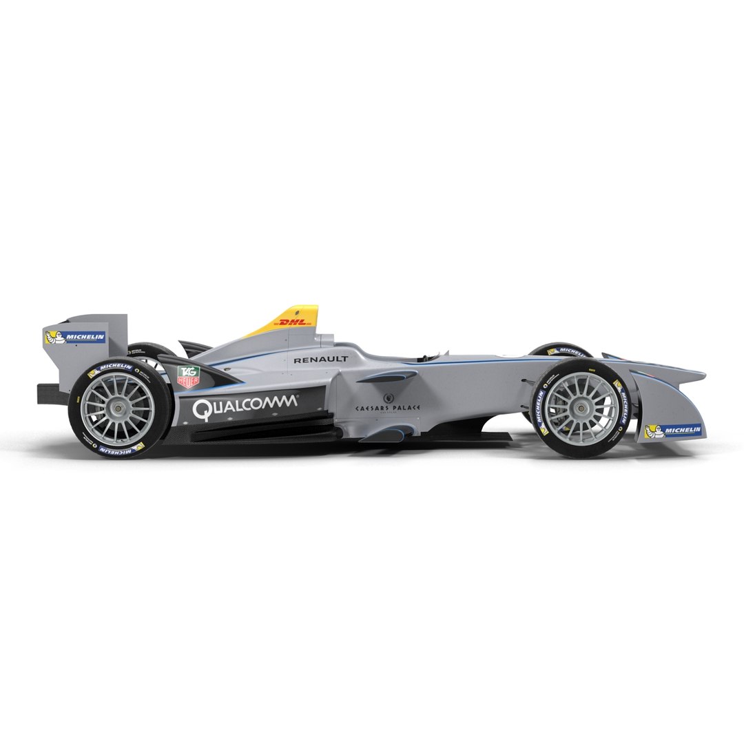 3d formula e race car model