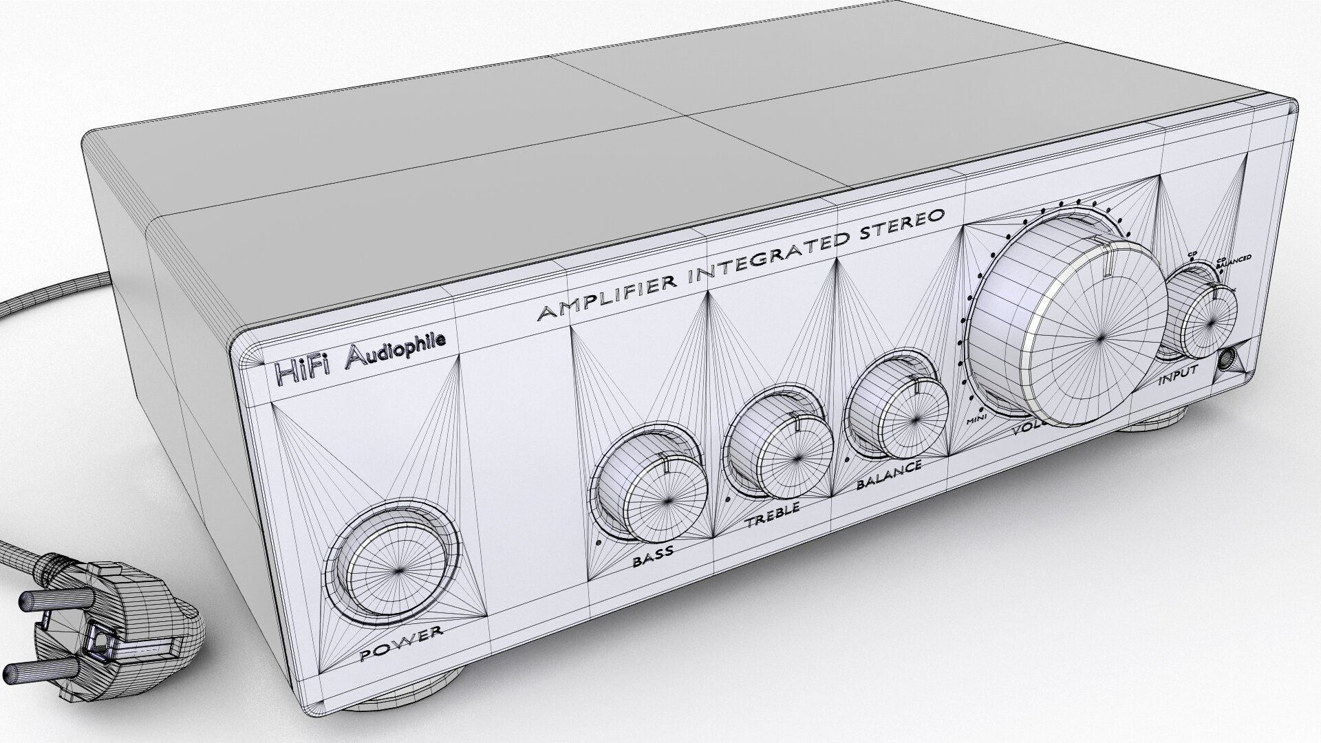 Hi-fi Amplifier 3D Model - TurboSquid 1586993