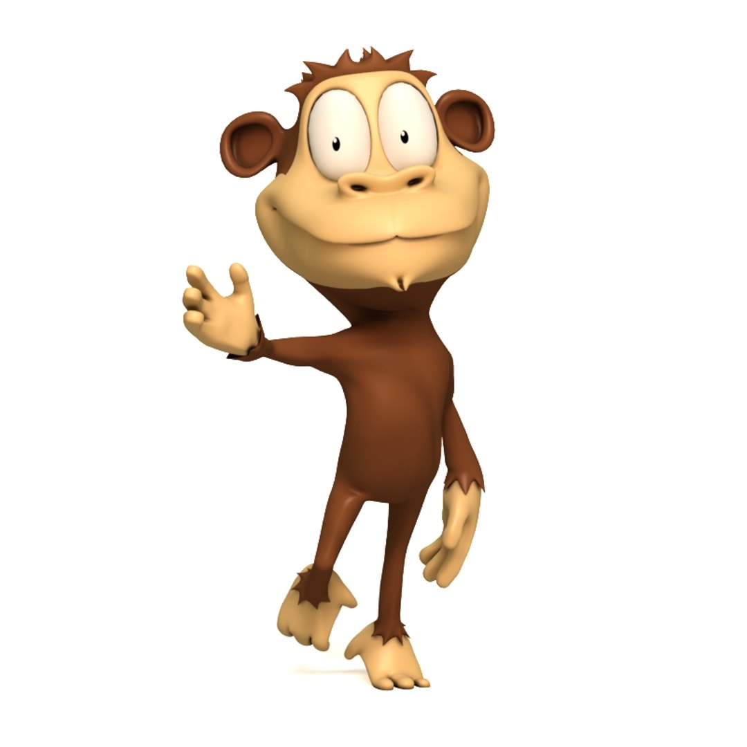 crazy monkey 3d model