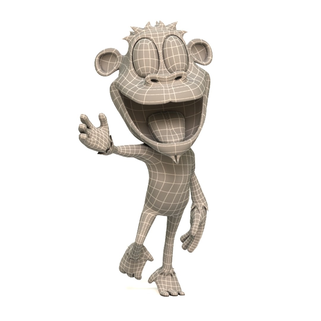 crazy monkey 3d model