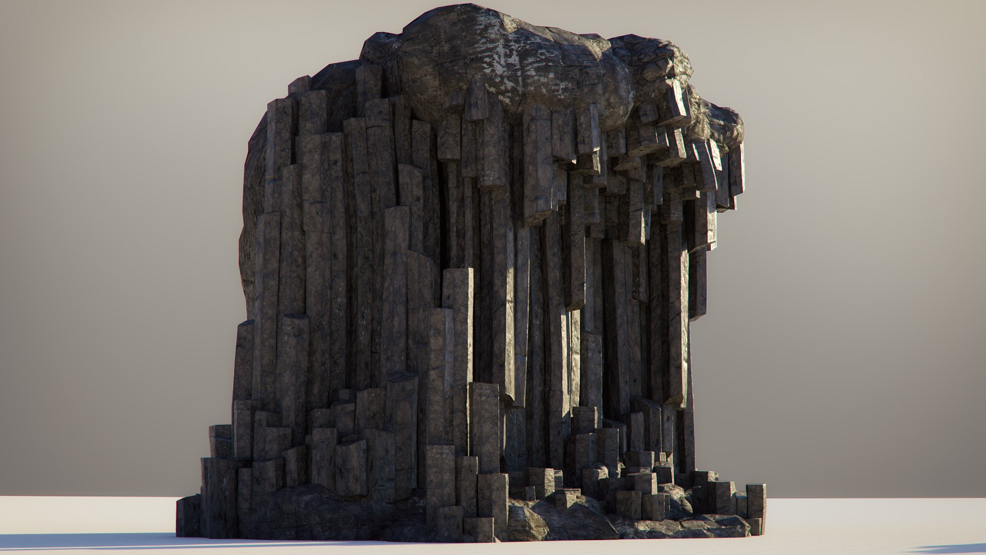 3D Basalt Columns Rocks Kit Model - TurboSquid 1233484