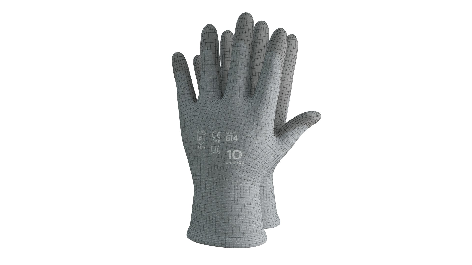 3D Model Protective Coated Gloves - TurboSquid 1860025