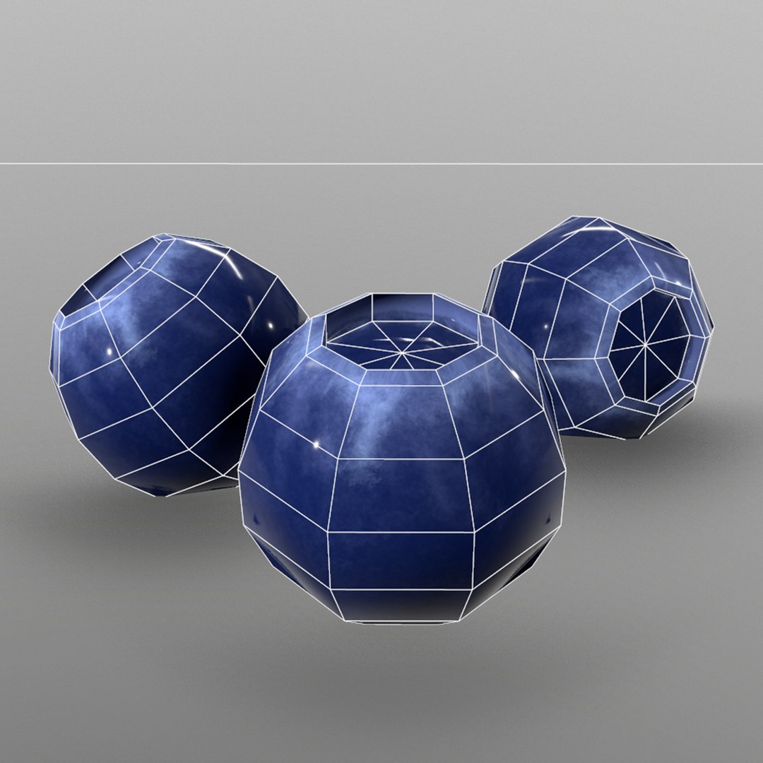 Blueberry ready games 3D model - TurboSquid 1288024