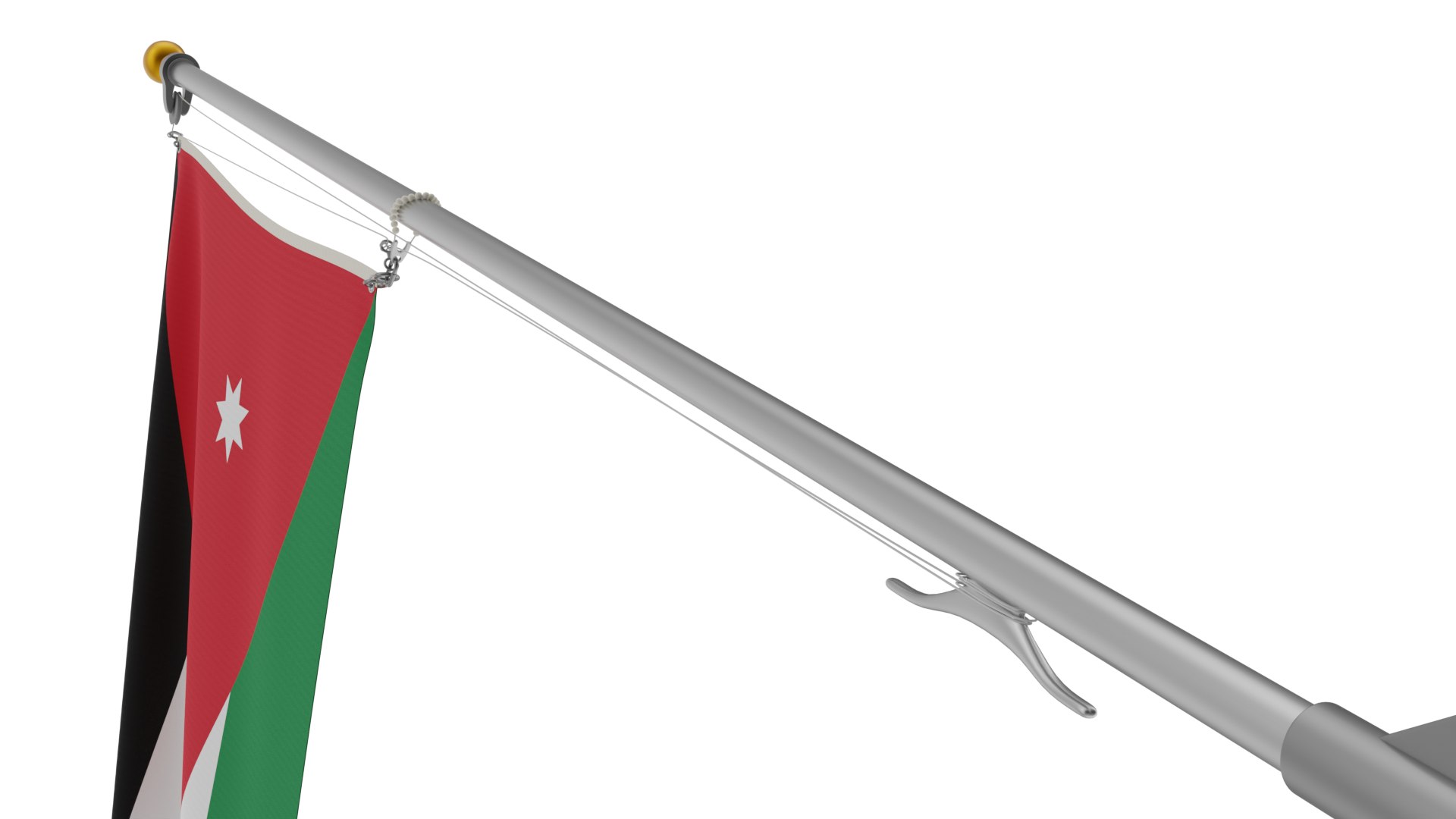 Wall Flag Jordan Hashemite Kingdom T2 3D - TurboSquid 2263832