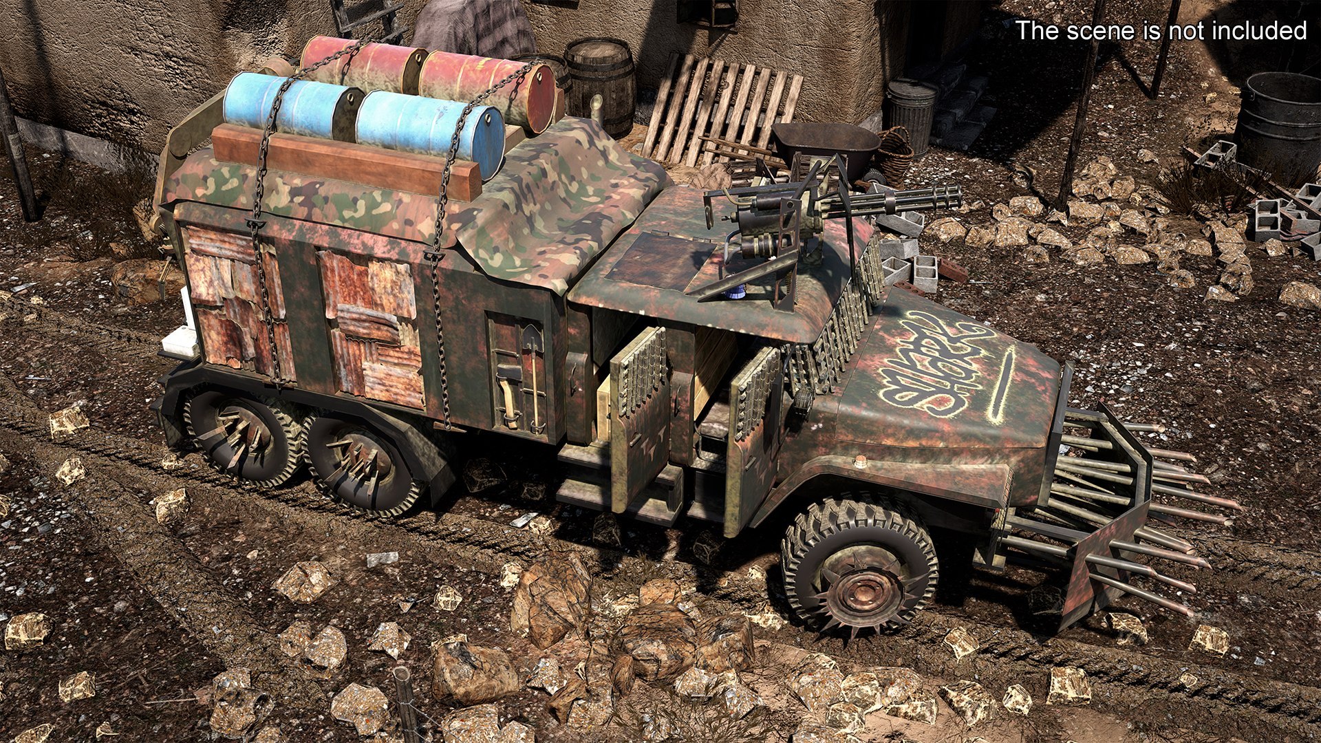 3D Model Rigged Zombie With Apocalyptic Truck Collection - TurboSquid ...