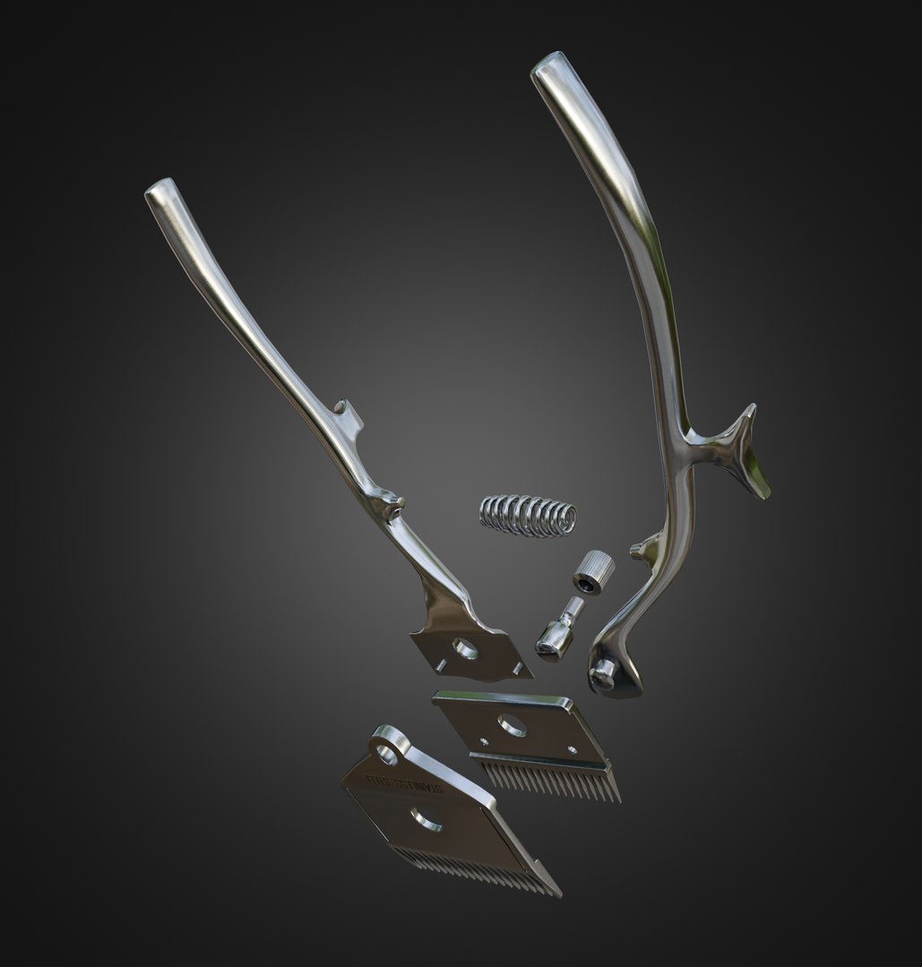 3D Model Vintage Manual Hair Clippers - TurboSquid 1765477