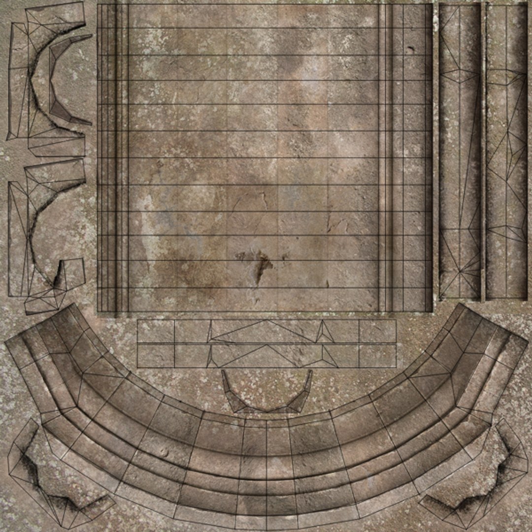 3d 3ds Rustic Archway