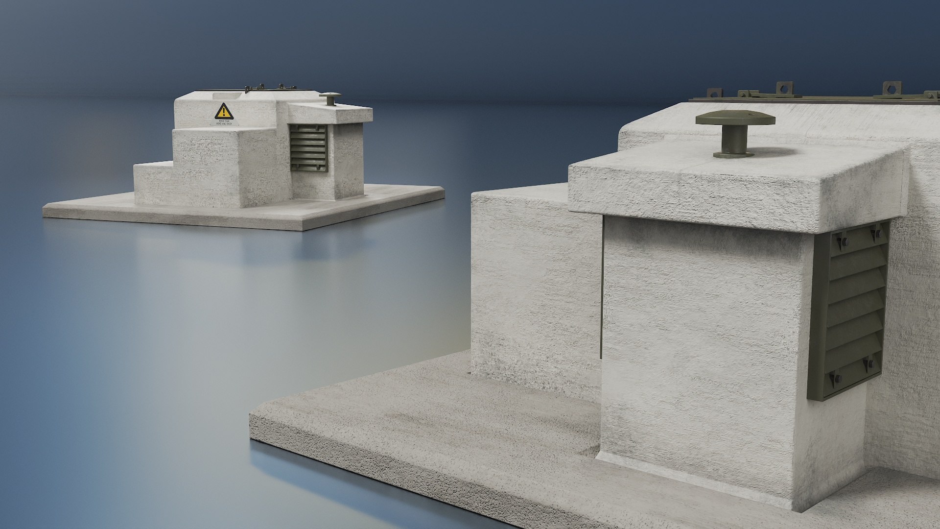 3D Underground Military Bunker With Interior Collection - TurboSquid ...