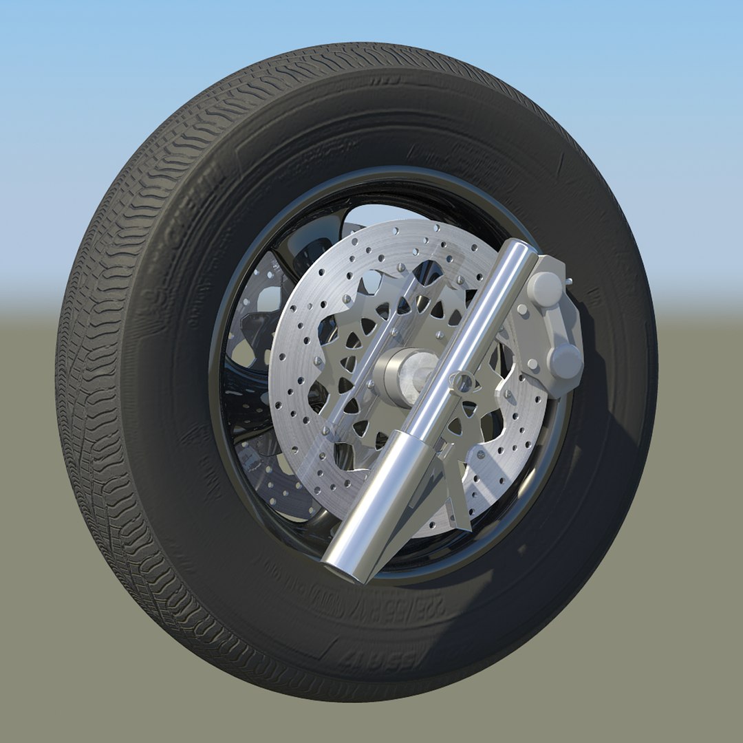 3dsmax Wheel Rim Motor Bike