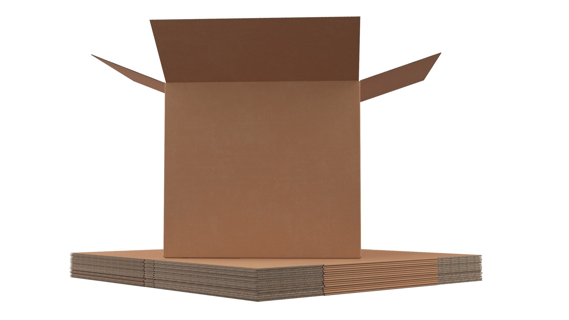 Cardboard Box 3D Model - TurboSquid 2158192