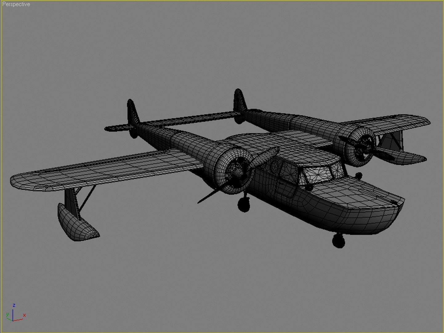 3d old hangar conwing l-16 model