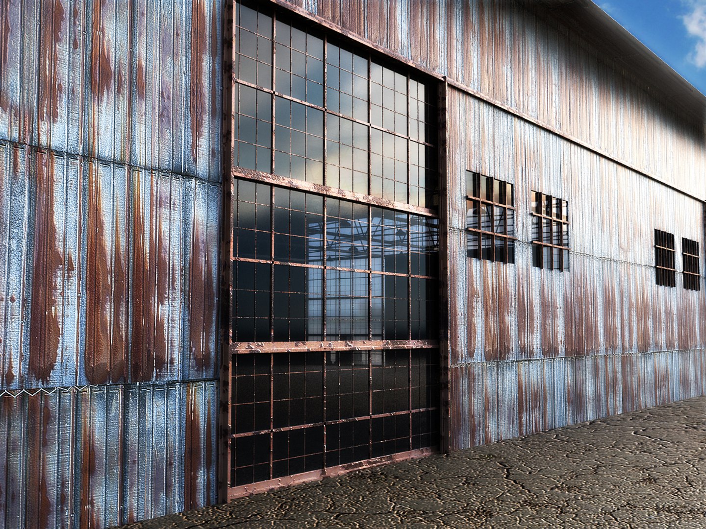 3d Old Hangar Conwing L-16 Model