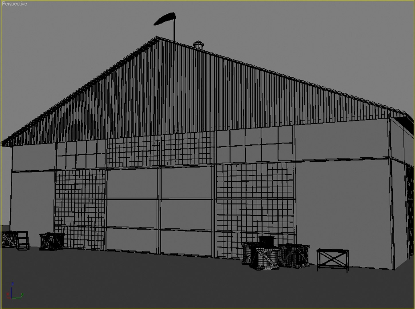 3d old hangar conwing l-16 model