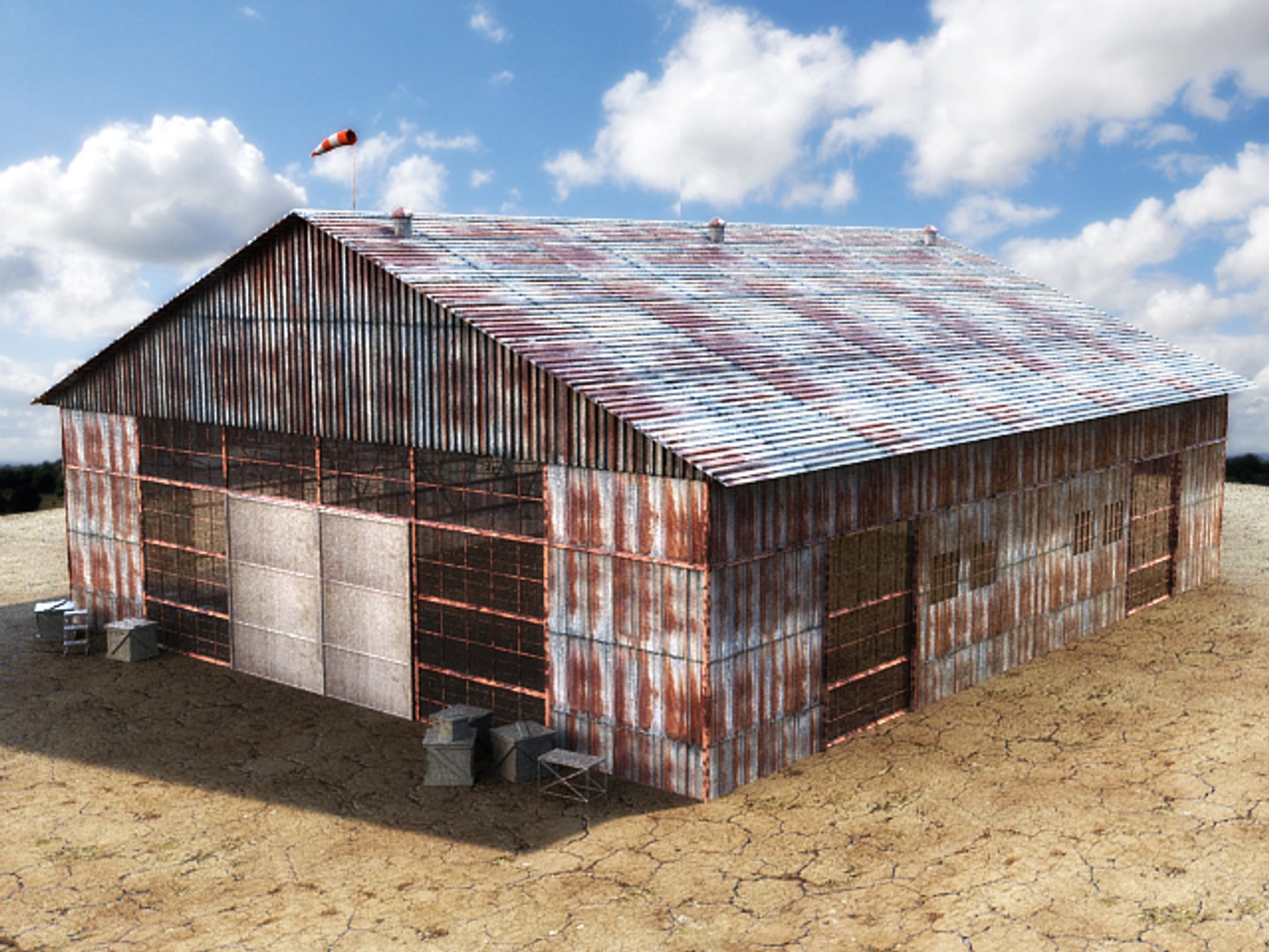 3d old hangar conwing l-16 model