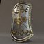 gothic knight shield 3d model