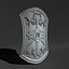 gothic knight shield 3d model