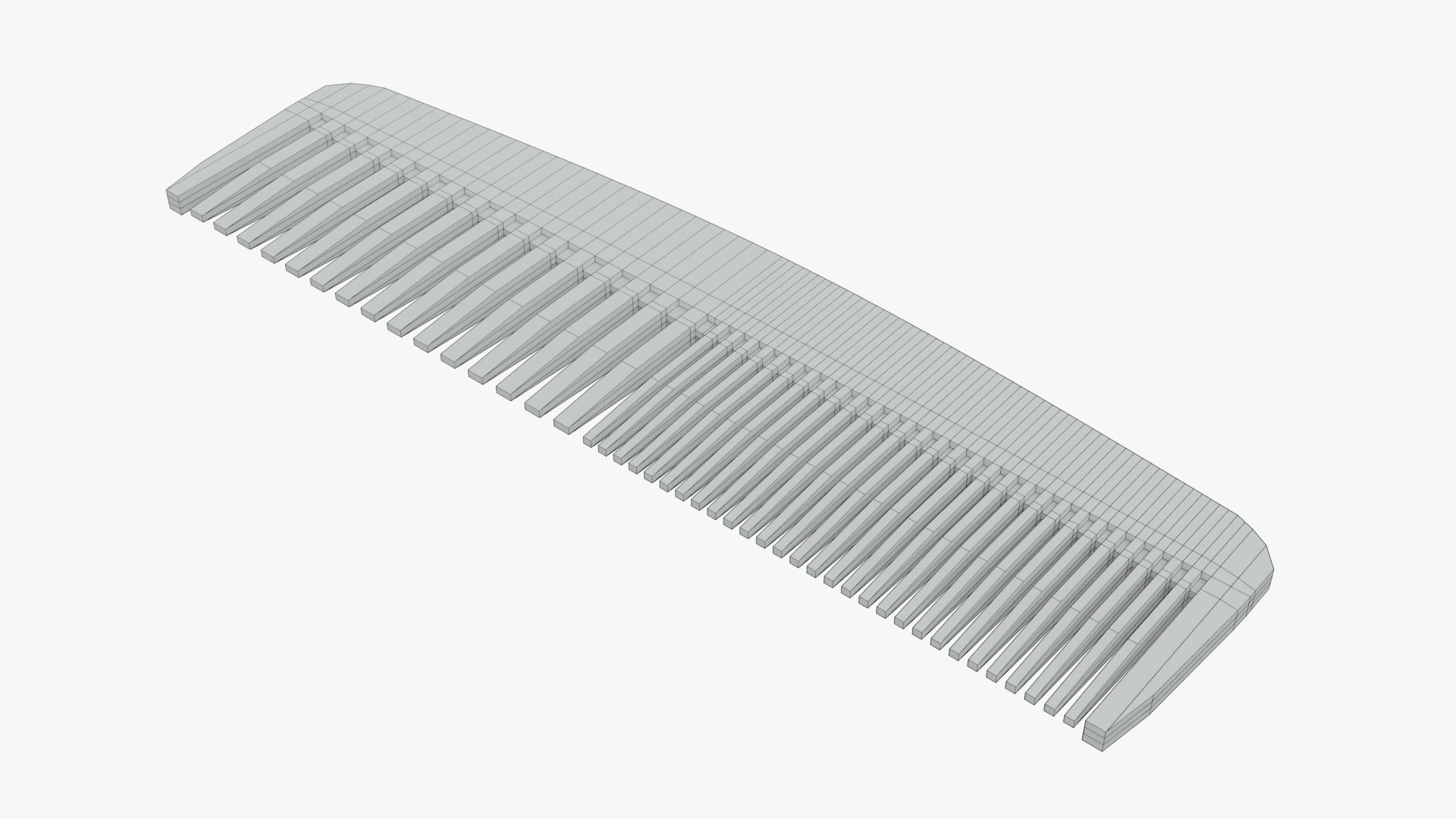 3D Plastic Pocket Comb Model - TurboSquid 1996699